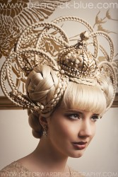Treasures Of The Sea: Coral Braided Headpiece | Peacock Blue Design Studio